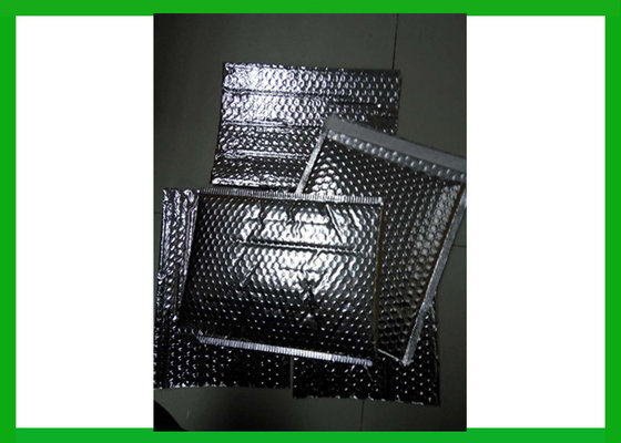 Moisture Shockproof Metallic Poly Foil Bubble Insulated Mailers For Shipping