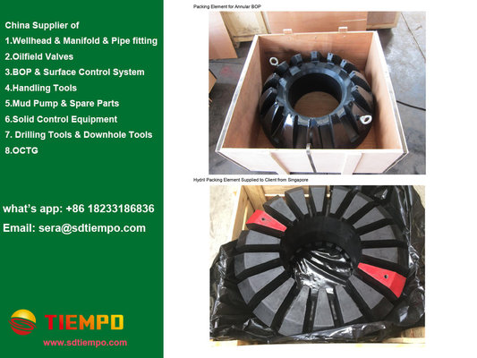 API 16A standard ram BOP spare parts pipe ram for oilfield well control system supplier