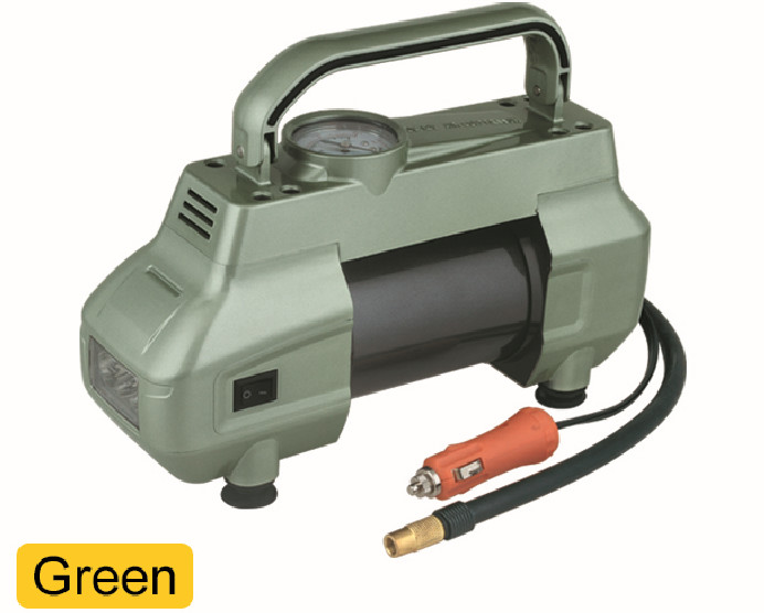 Green DC12V Double 30mm Cylinder Air Compressor