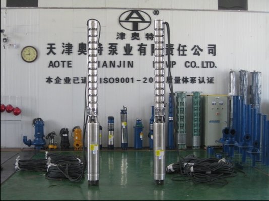 Stainless steel submersible vertical multistage pump