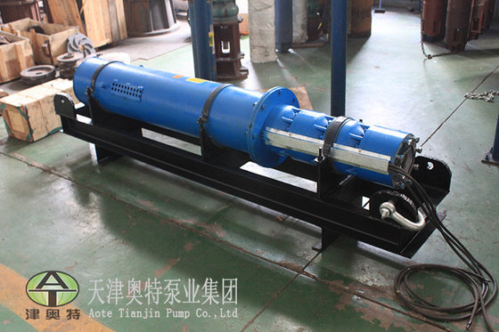 High lift horizontal mine dewatering pump