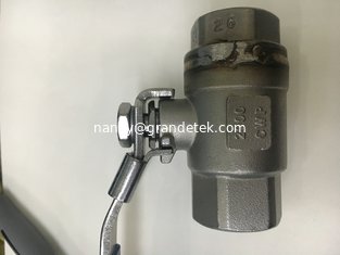 China ISO 5211 Locking Handle Ball Valve Stainless Steel NPT Thread supplier