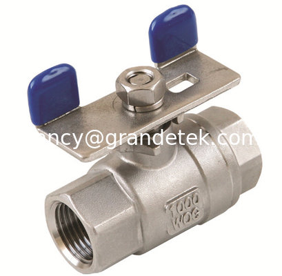 1pc ball valves stainless steel API threaded connection with high mounting pad supplier