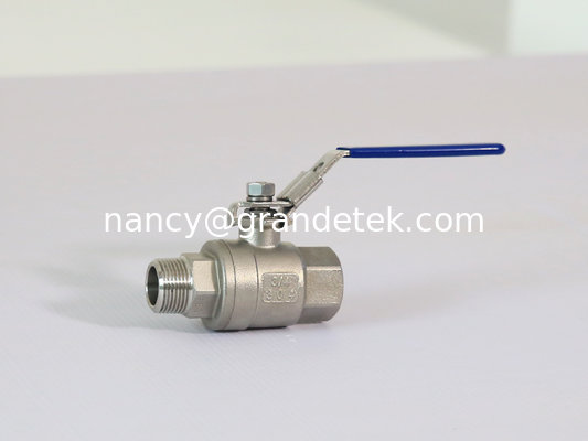 2pc DIN M/F ss ball valves PAI 1000PSI threaded ends from direct manufacture supplier
