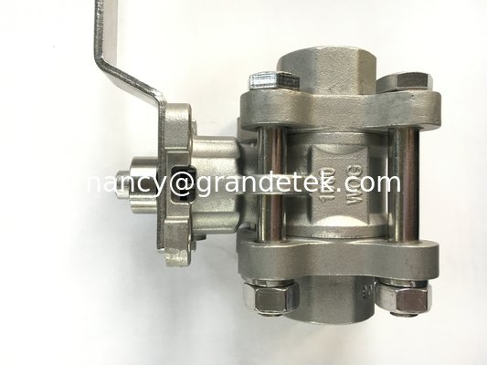 3pc stainless steel threaded ball valves for the new design stem packing supplier
