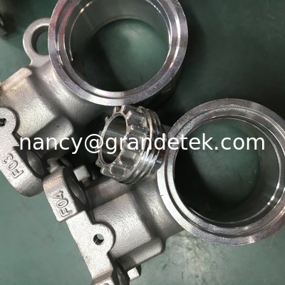 ISO 5211 Locking Handle 3 PC Ball Valve Stainless Steel NPT Thread supplier