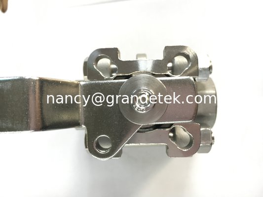 ISO 5211 Locking Handle 3-way Ball Valve Stainless Steel NPT Thread supplier