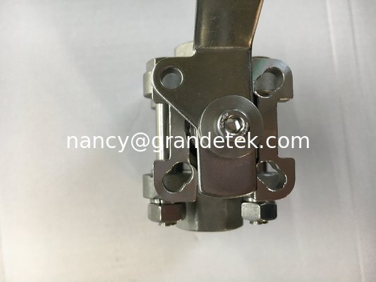 ISO 5211 Locking Handle 3-way Ball Valve Stainless Steel NPT Thread supplier