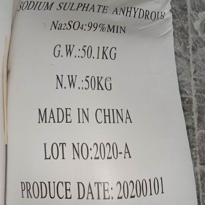 50kg bag SODIUM SULPHATE ANHYDROUS detergent grade by rail in glass construction