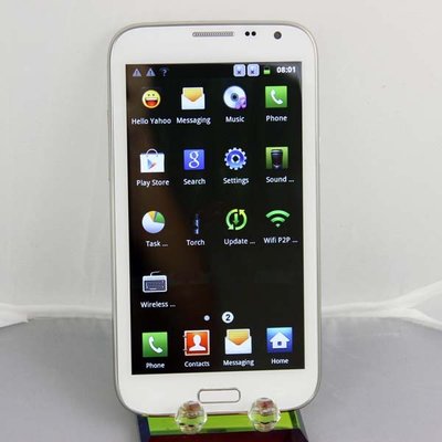 5 인치 터치패드 이동 전화, 3G/Wifi를 가진 백색 MTK6575