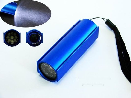 High quality Outdoor Blue 9 LED Mini LED Flashlights ND90041 with 3 AAA batteries