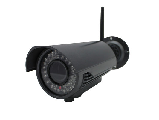 1.3MP Low Lux Weatherproof Security Wireless IP Camera With Night Vision , 2.8-12mm Varifocal