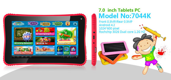 Educational Kids Wifi Tablets 7 " HD TFT screen with 1.2GHZ Cortex A9