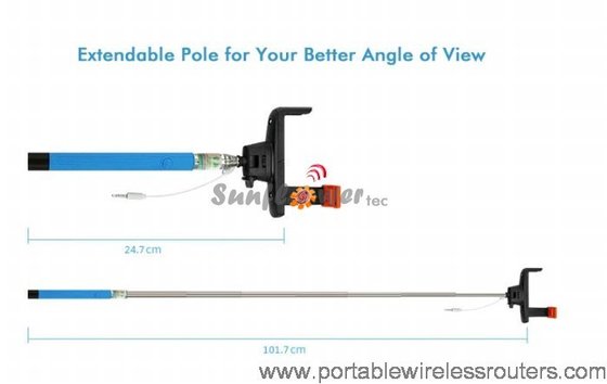 Mobile Phone Accessories Monopod Cable Take Pole Selfie Stick , Monopod Selfie stick