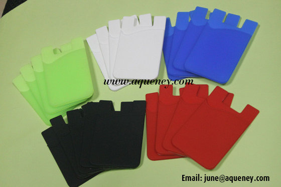 Buy hot selling mobile phone accessories colorful silicone smart wallet with logo print