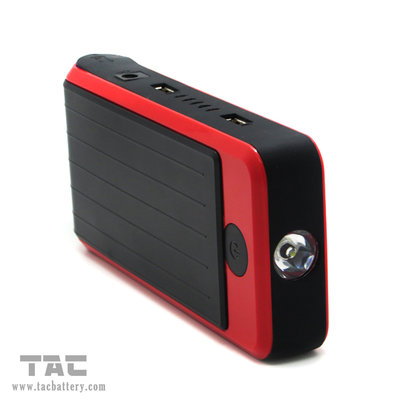 Red 12000mAh Jump Starter Kit with Both Home and Car Adpator Mobile Phone Switch