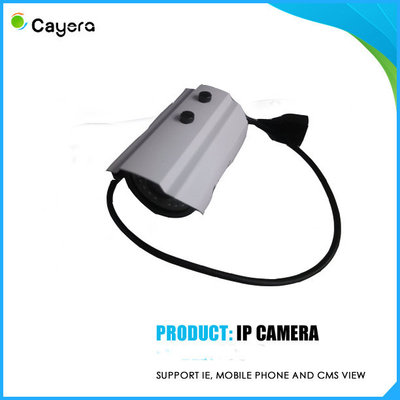 Waterproof IR Day Night Vision Network Wide Angle Bullet Camera , Wireless IP Cameras