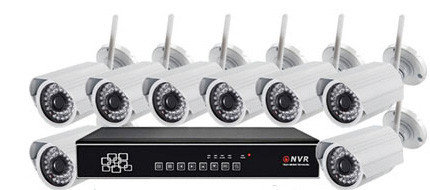 Ausrüstungen P2P 720P NVR, bewegliche Betrachtung vier WIFI-IP-Kameras Fof