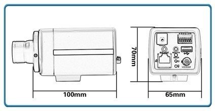 CCTV WiFi 6mm Lens 2.0 Megapixel Wireless IP Camera with Optional POE Module