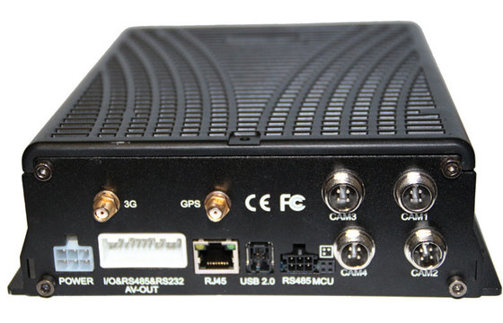 Vehicle HDD Mobile Security DVR With 2-CH IP camera, Harddisk And SD Card Storage For Taxi