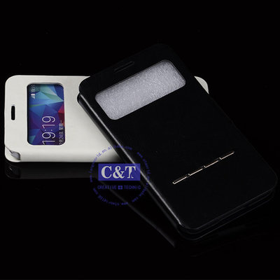 Slim PU Leather Flip S-view Window Samsung Galaxy S5 I9600 Case , Mobile Phone Shells