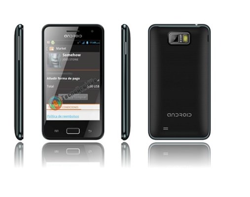 이중 사진기는 4 인치 인조 인간 2.3/Wifi GPS Bluetooth를 가진 터치패드 이동 전화 손으로 조판했습니다