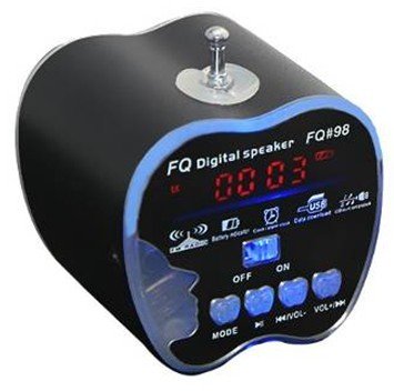 Form-wieder aufladbare Minisprecher Soems Appple mit LCD-Anzeige und FM-Radio