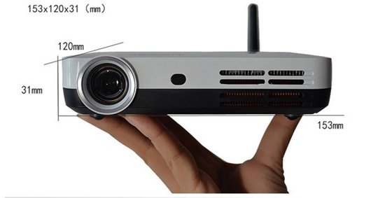 Tablet PC HD Mini 3D Projector DLP With Quad-core ARM Cortex A9