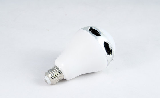 White Wireless Mini LED Light Bluetooth Speaker Music By Smart Phone