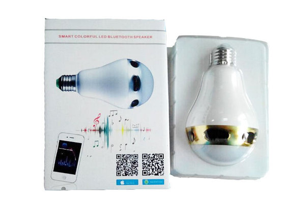 Promotional Home Wireless LED Bulb Bulb With Bluetooth Speaker Silver / Gold