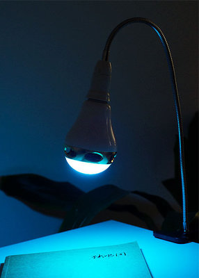 Unique Small Bluetooth Stereo Speaker Night Light Lamp 6W E27 Phone Remote