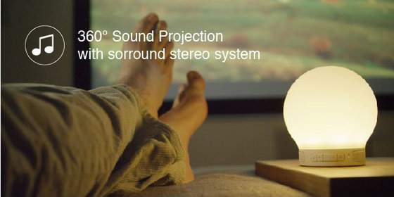 360 Degree Surround Sound Stereo Outdoor Led Lamp Bluetooth Speaker For Smart Phone