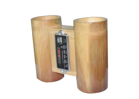 Super Bass A2DP Wooden Portable Bamboo Speaker with TF Card Slot / FM Radio