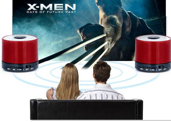 Creative Music Loud Outdoor Bluetooth Speakers Mobile Phone With Aux / Microphone