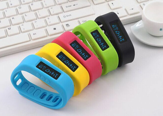 IP67 Bluetooth Sport Mi Band Wristband / Waterproof Pedometer Bracelet in Red
