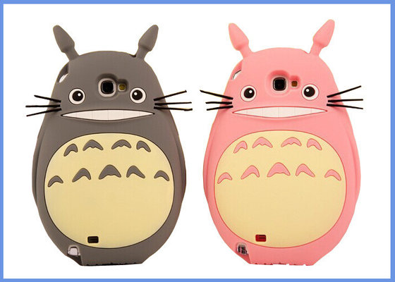 iPhone 6 / 5S / 4 Cute 3D Cartoon Totoro Soft Silicone Mobile Phone Cover