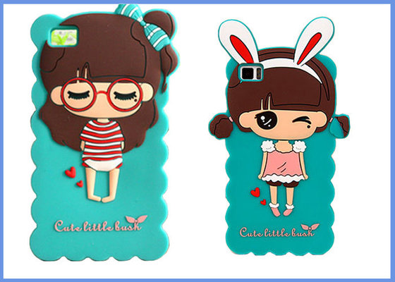 Colorfull Mobile Phone Accessory 3D Silicone Case Cute Little Bush Phone Cover