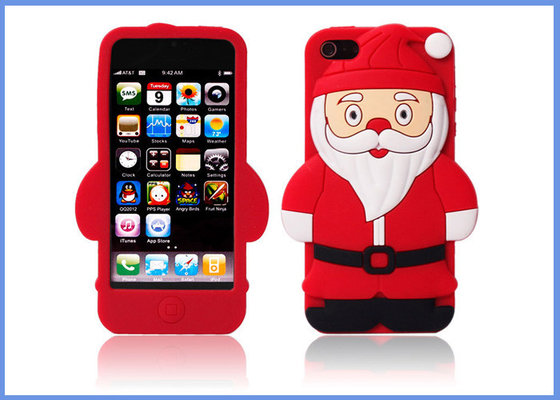 Professional Mobile Phone Accessory , Mobile Phone Case Santa Claus Phone Cover