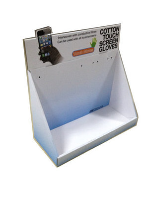 Mobile phone accessories counter top display for promotions in retail shops