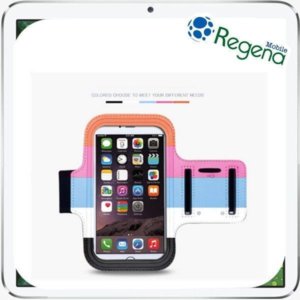 Waterproof 0.3mm Mobile Phone Accessory Touch Screens Arm Belt With Transparent Windows