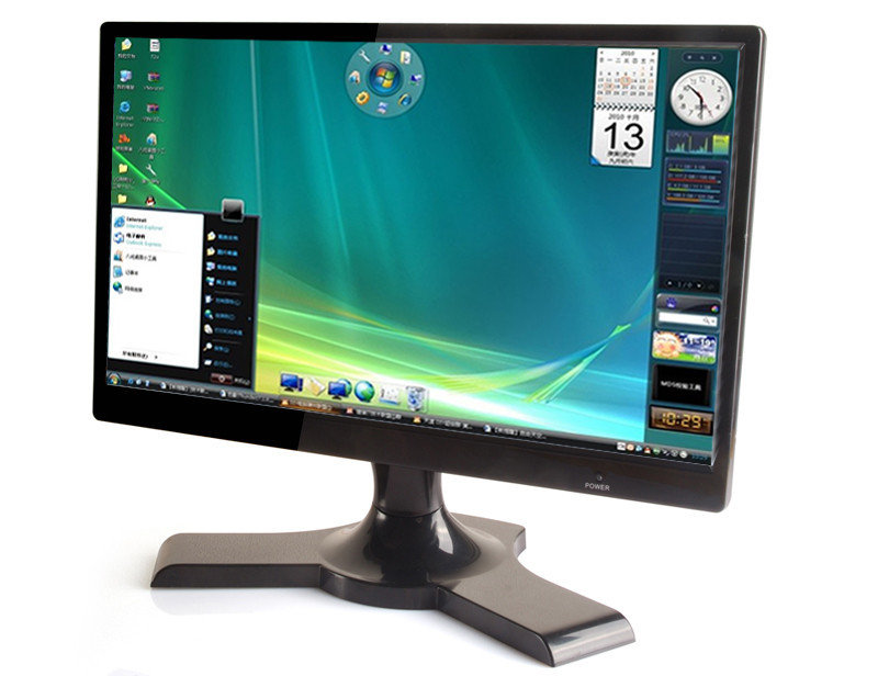 Low Power Super Slim Touchscreen Panel PC Wall Mount , HDD With Removable Cover