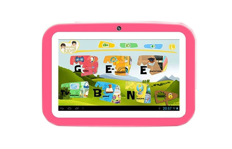 Dual Core Cortex A9 1.0G Frequency Kids Wifi Tablets For children ,  Pink Color