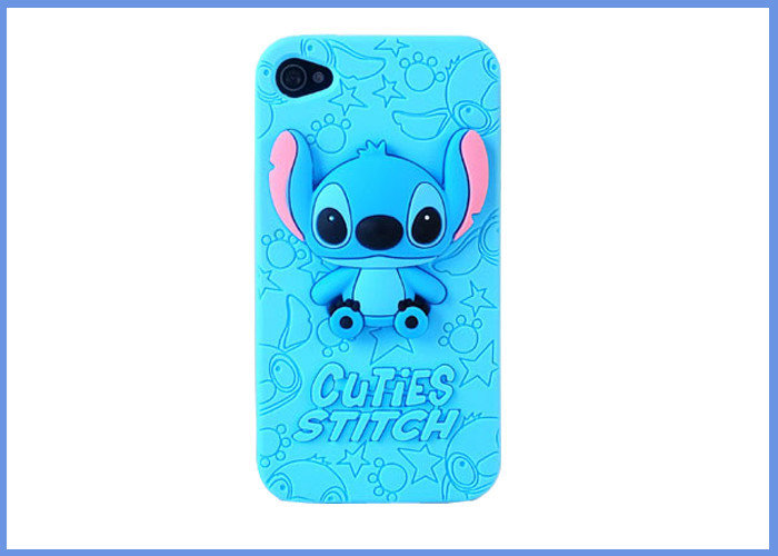 Lovely Mobile Phone Accessory 3D Silicone Stitch Cartoon Frame For IPhone 6
