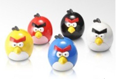 Angry Bird Shape and Portable Rechargeable Mini Speakers With Power Indicator Light