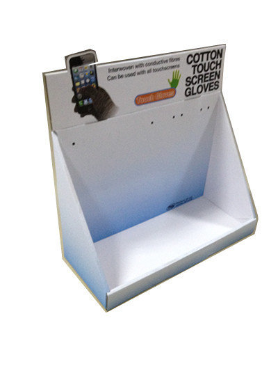 Mobile phone accessories counter top display for promotions in retail shops