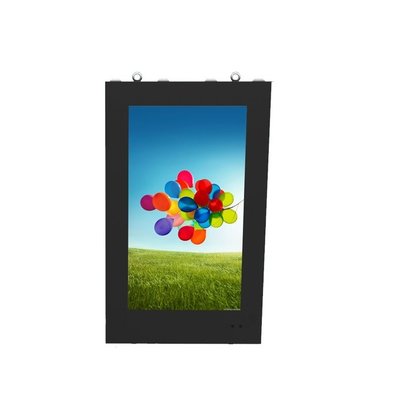Metal Outdoor LCD Digital Signage Multiple Languages 6 Mm Toughened Glass