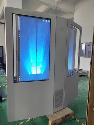 55 인치 두 배가 두 배 옥외 안드로이드 체계 광고 전시 편드는 Dedi는 토템 LCD 스크린 광고 편들었습니다