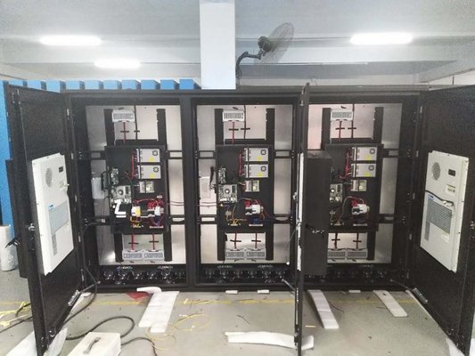 1 3 팬 냉각을 가진 좁은 날의 사면 LCD 영상 벽 전기 용량 접촉에 의하여
