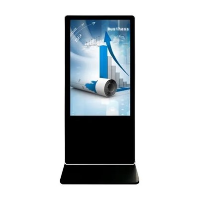 실내 지면 서 있는 터치스크린 토템 Lcd 광고 전시 55&quot; AC 100~240V