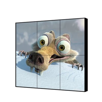 3.5mm 55 인치 이음새가 없는 LCD 영상 벽 다수 언어 시야각 178/178 도